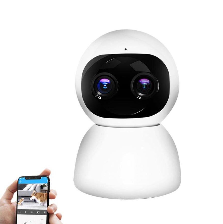 1080P WiFi PTZ Caméra IP Moniteur Caméras Sans Fil Audio Vidéo Double ...