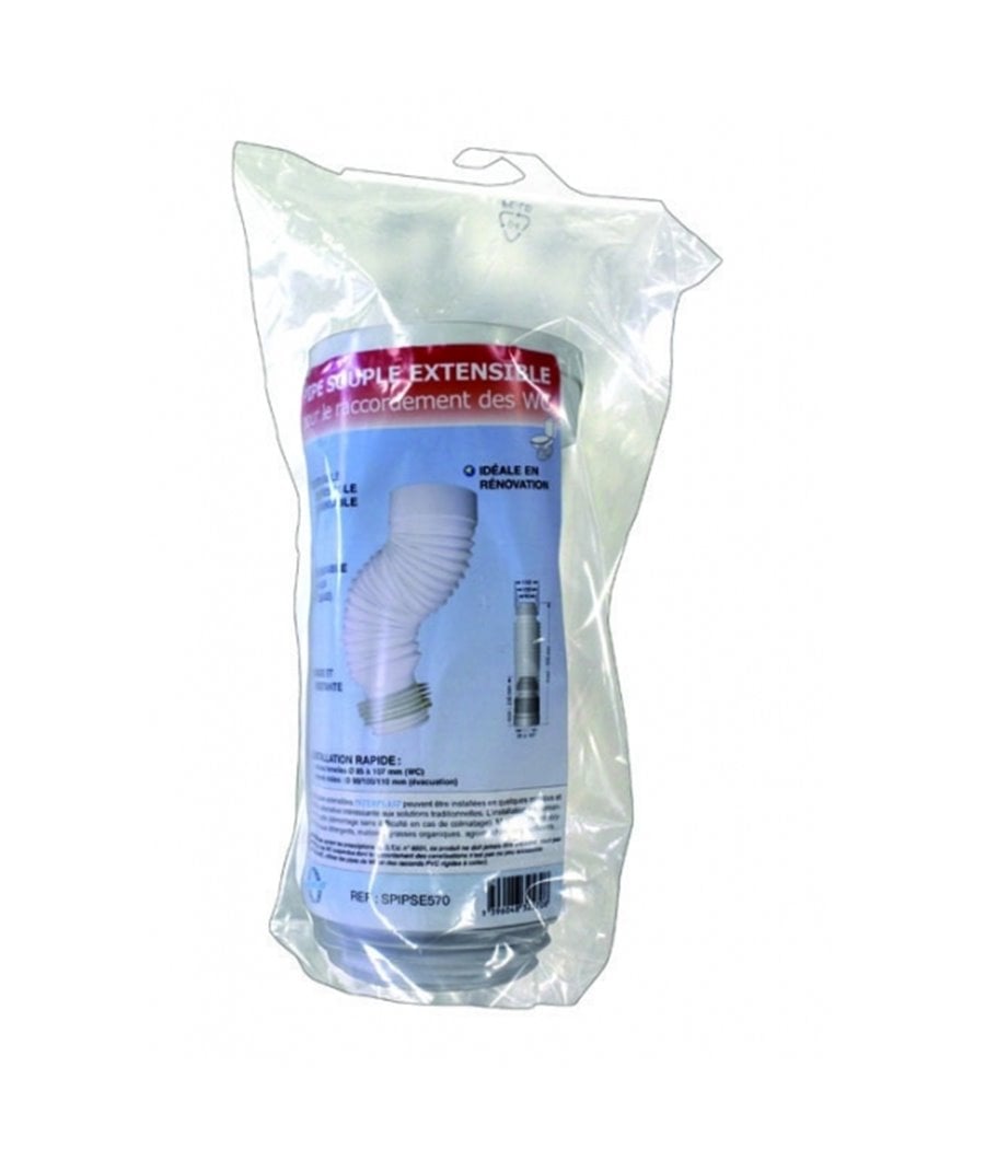 Pipe WC Pro gamma PVC Ø100 flessibile 570mm | Leroy Merlin