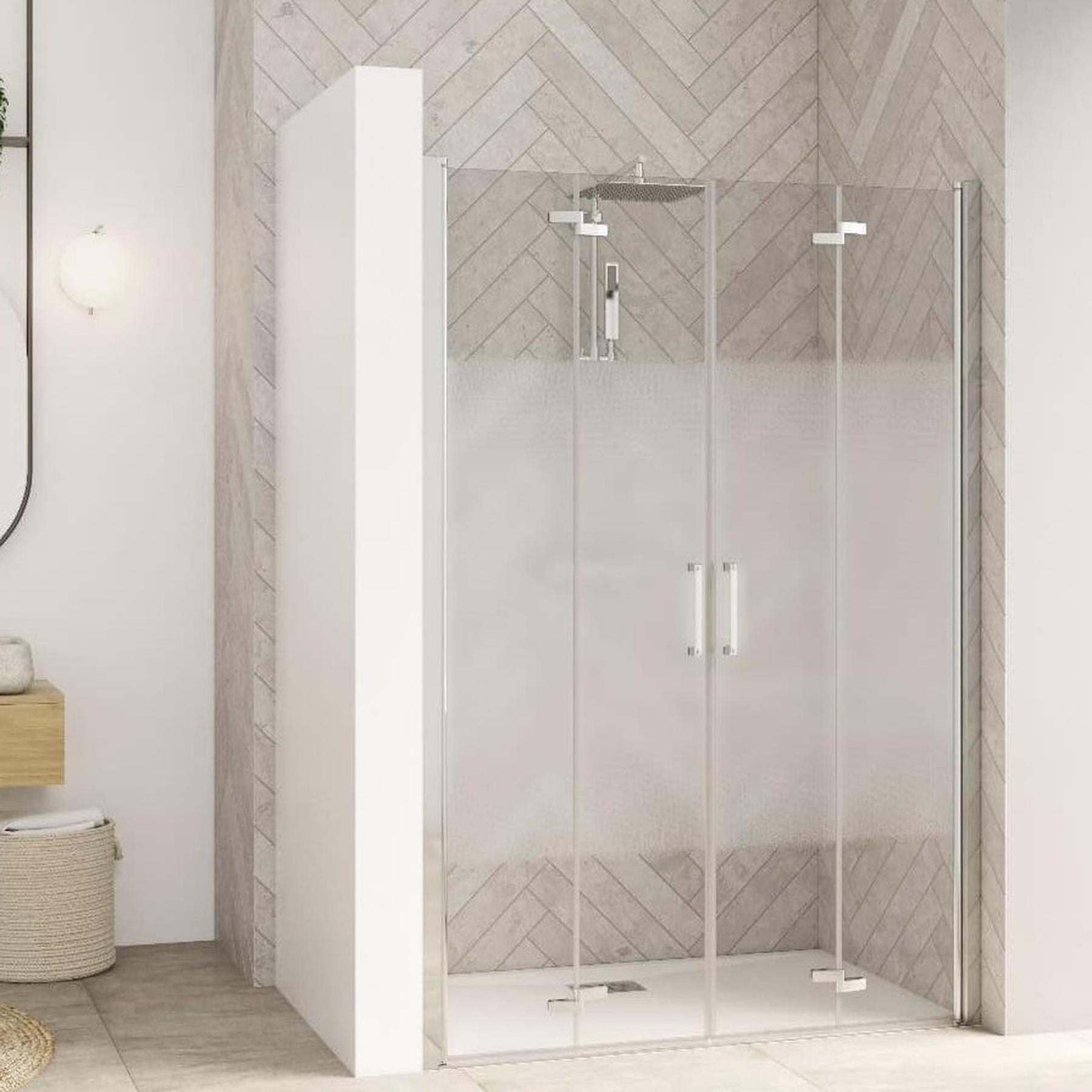 Paroi de douche kinedo Smart Design 1 volet coulissant avec seuil ...