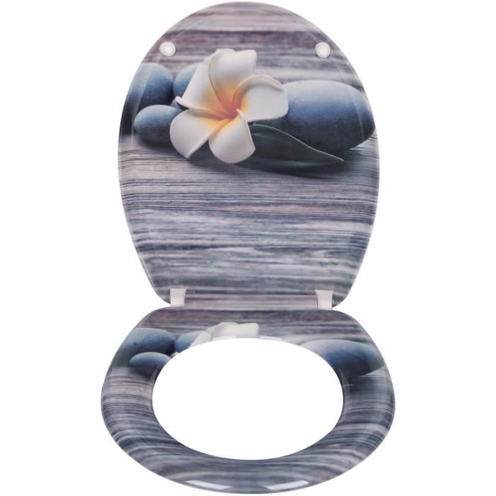 Couvercle de WC avec SoftClose Fonction, Abattant WC en Duroplaste ...