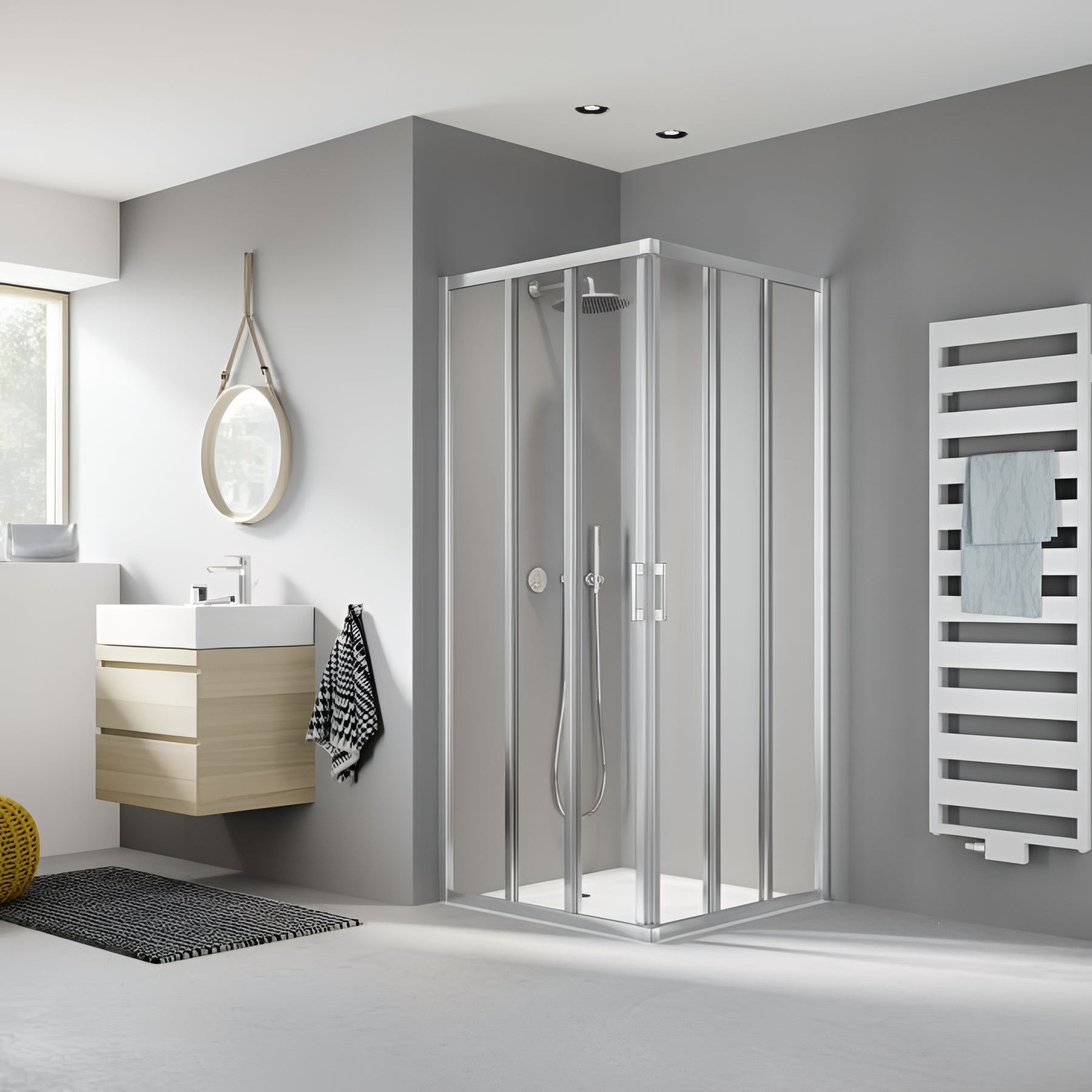 Demi paroi de douche angle coulissant largeur 110 cm hauteur 200 cm ...