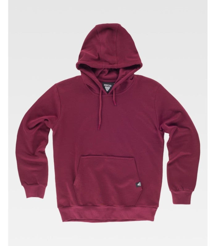 Sudadera básica con capucha y cordón ajustable. Cubrecosturas en el ...