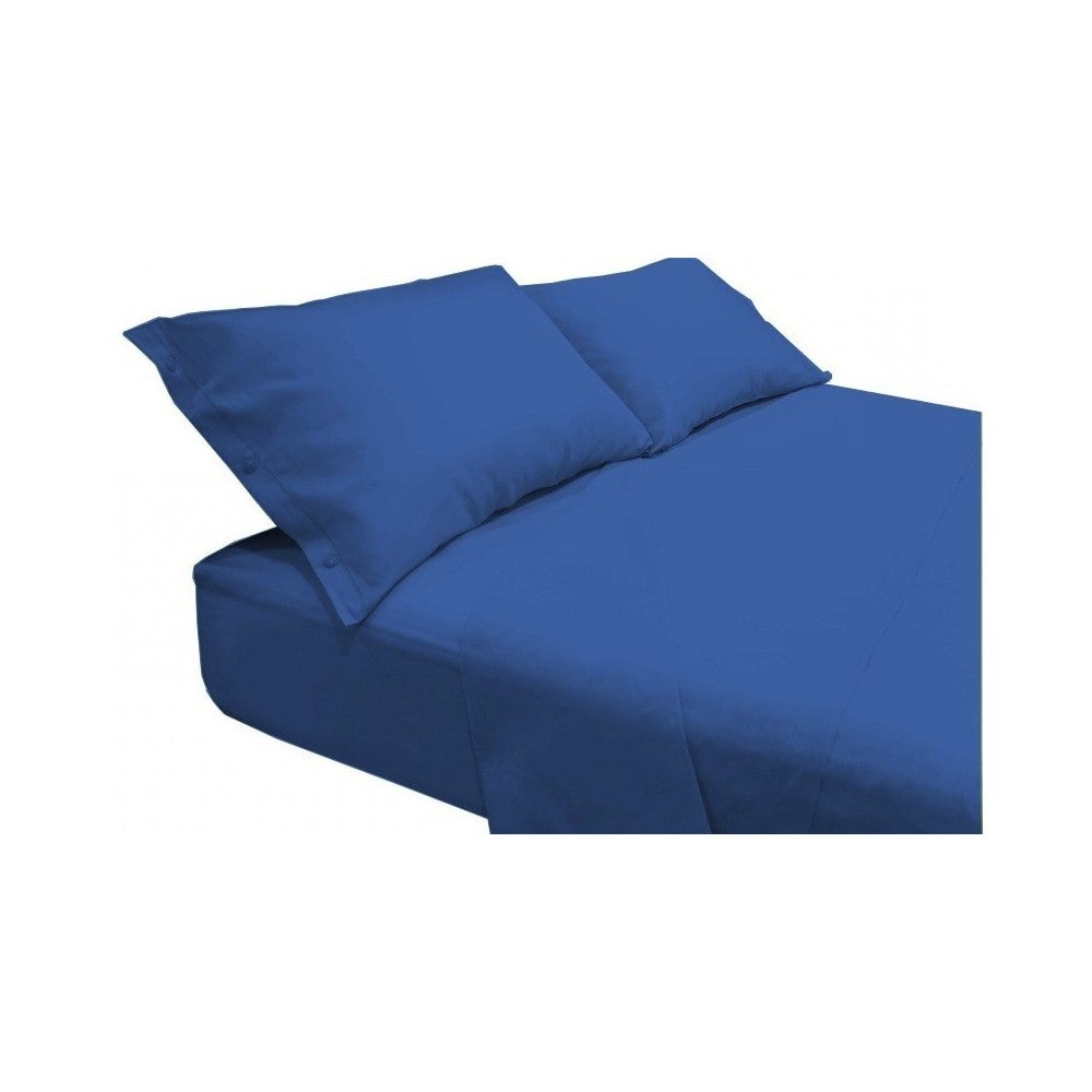 PLEIN DRAP DE LIT, DRAPS DE COULEUR SOLIDE DE BLEUET BLEU Un Carré ...