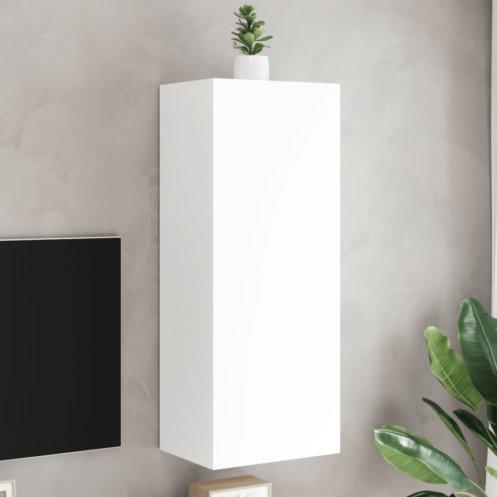 Maison Exclusive - Mueble de TV de pared madera ingeniería blanco 40 ...