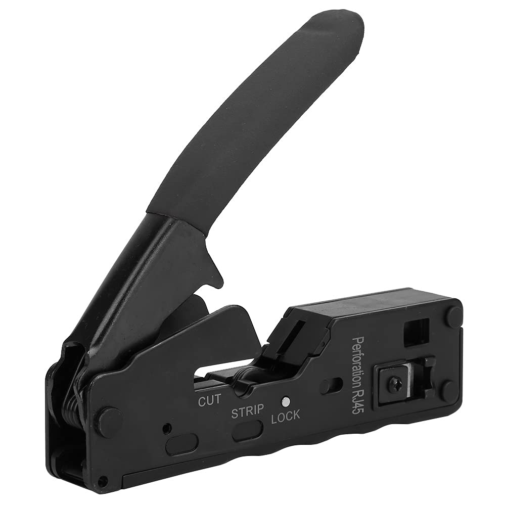 Pince à sertir multifonctionnelle pour fil réseau 6P8P, dénudeur, coupe-tête en cristal, outil ...