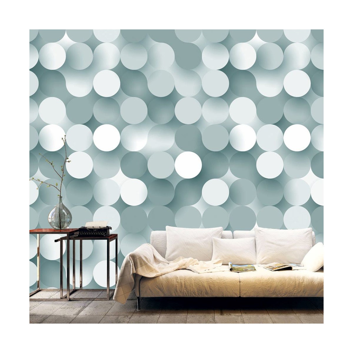 Papier peint - In The Net of Grey [350x245] | Leroy Merlin