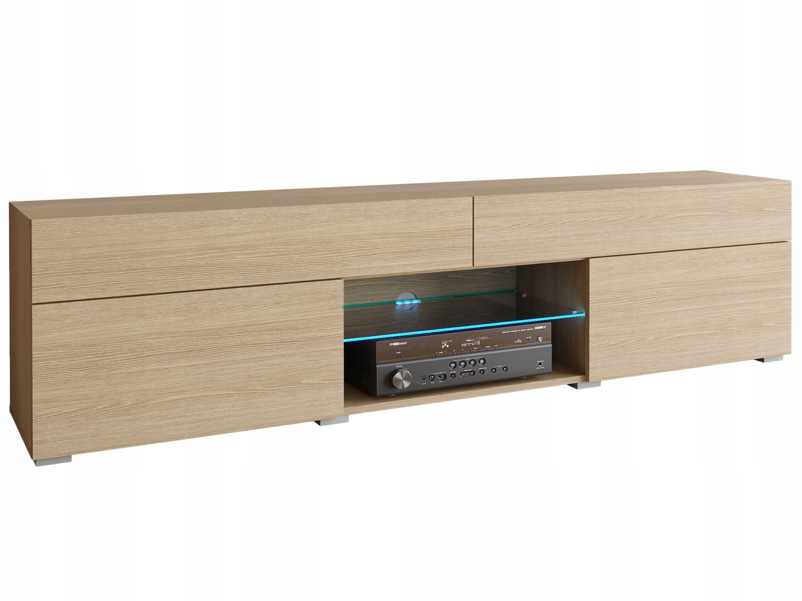 Meuble TV Lowboard CARRERA 180 Chêne Gaja | Leroy Merlin