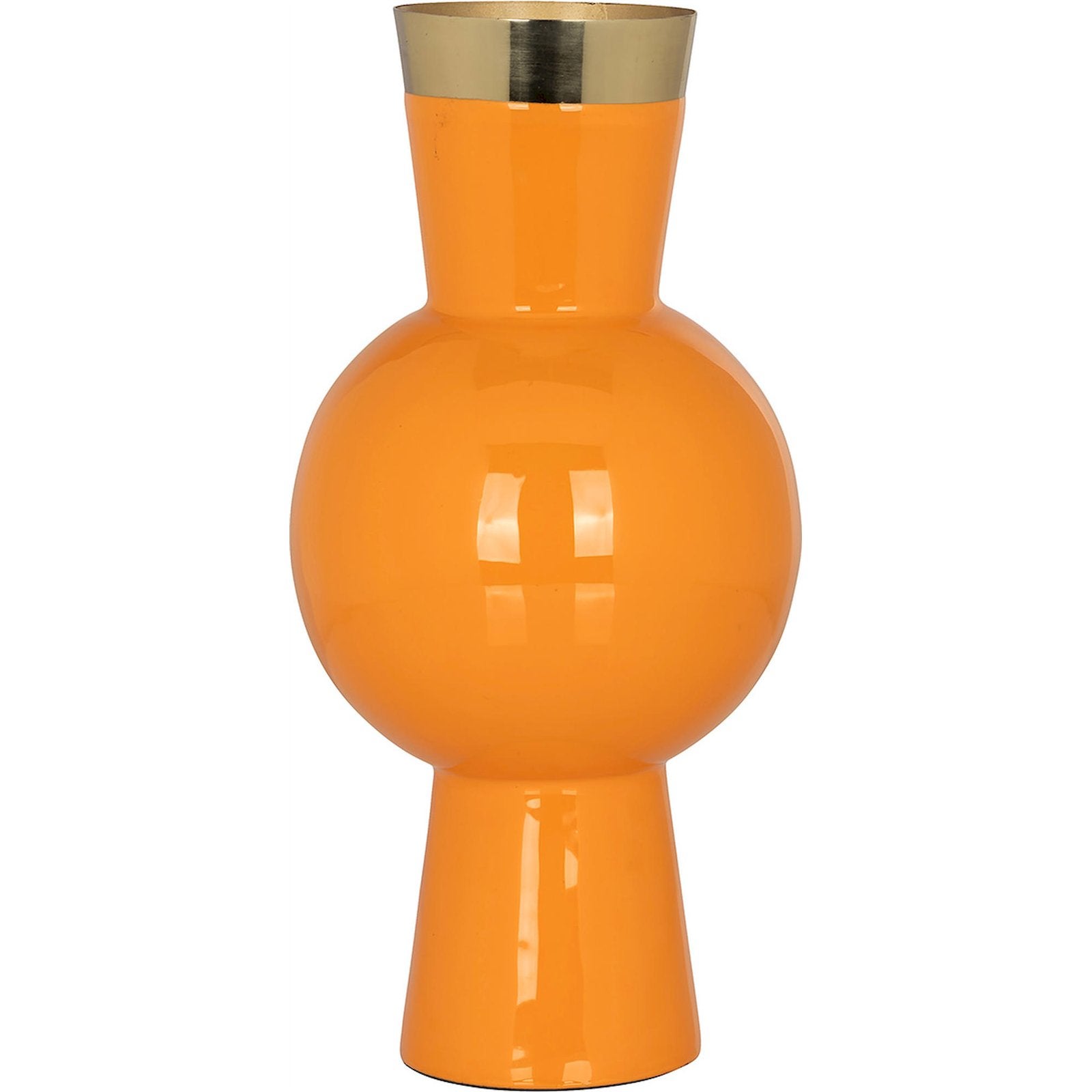 Vase Clem Design Élégant pour Intérieur Chic 16 x 16 x 32 cm Orange ...