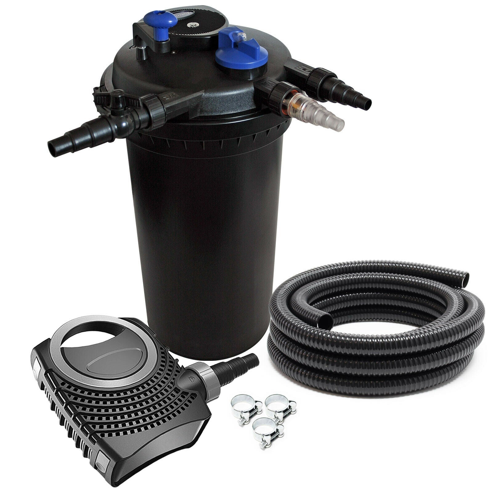 Kit set bassin 30000 litres 18 watts UVC pompe 10000 l/h tuyau 10 m kit ...
