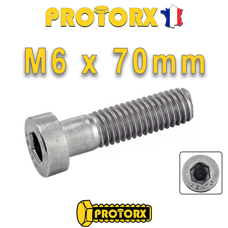 Vis à Métaux Tête Cylindrique Six Pans Creux avec TROU DE GUIDAGE: (M6 ...