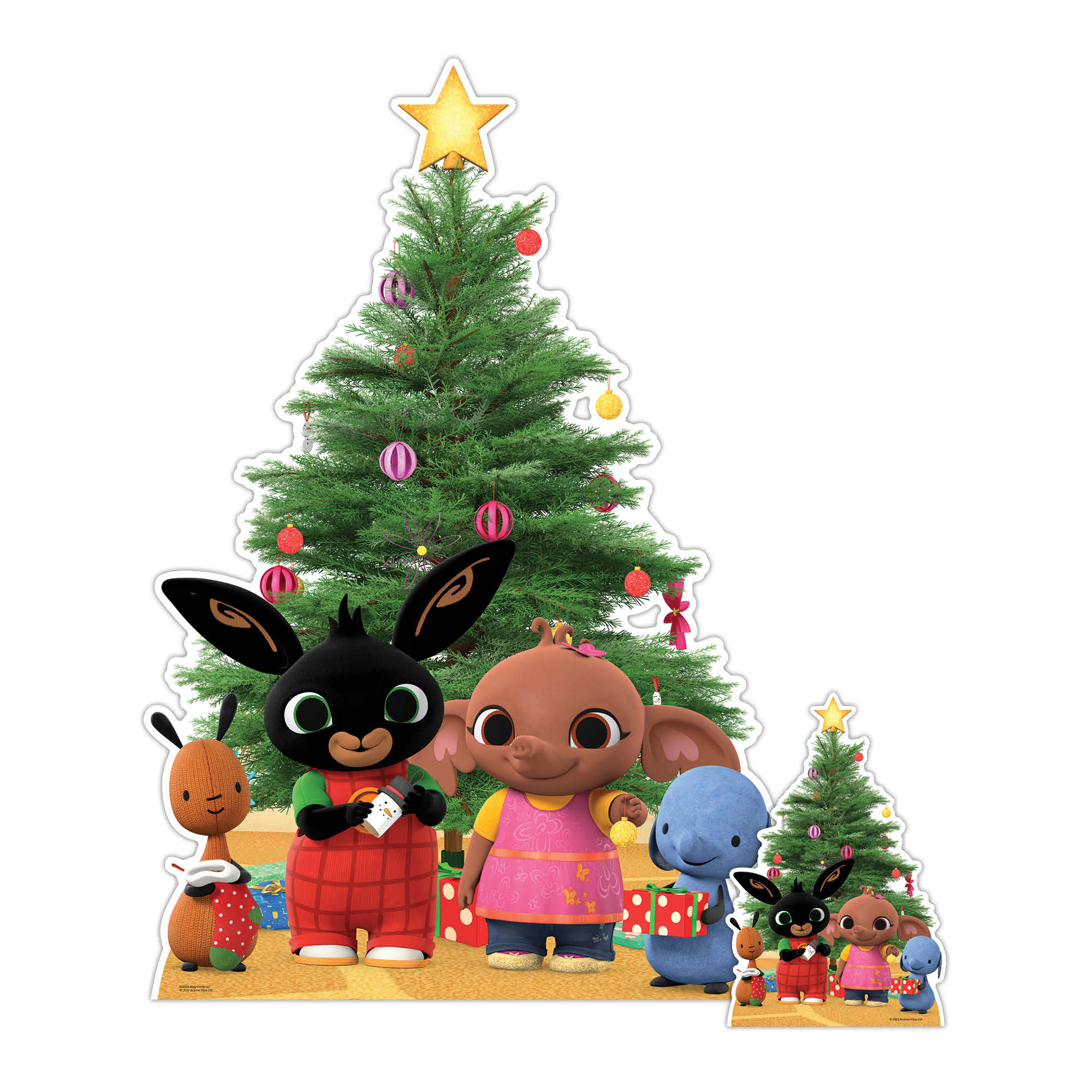 Figurine en carton Noël - Bing et ses amis - Hauteur 136 cm | Leroy Merlin