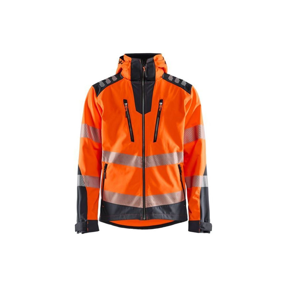 Veste Softshell haute-visibilité Orange fluo/Gris anthracite ...
