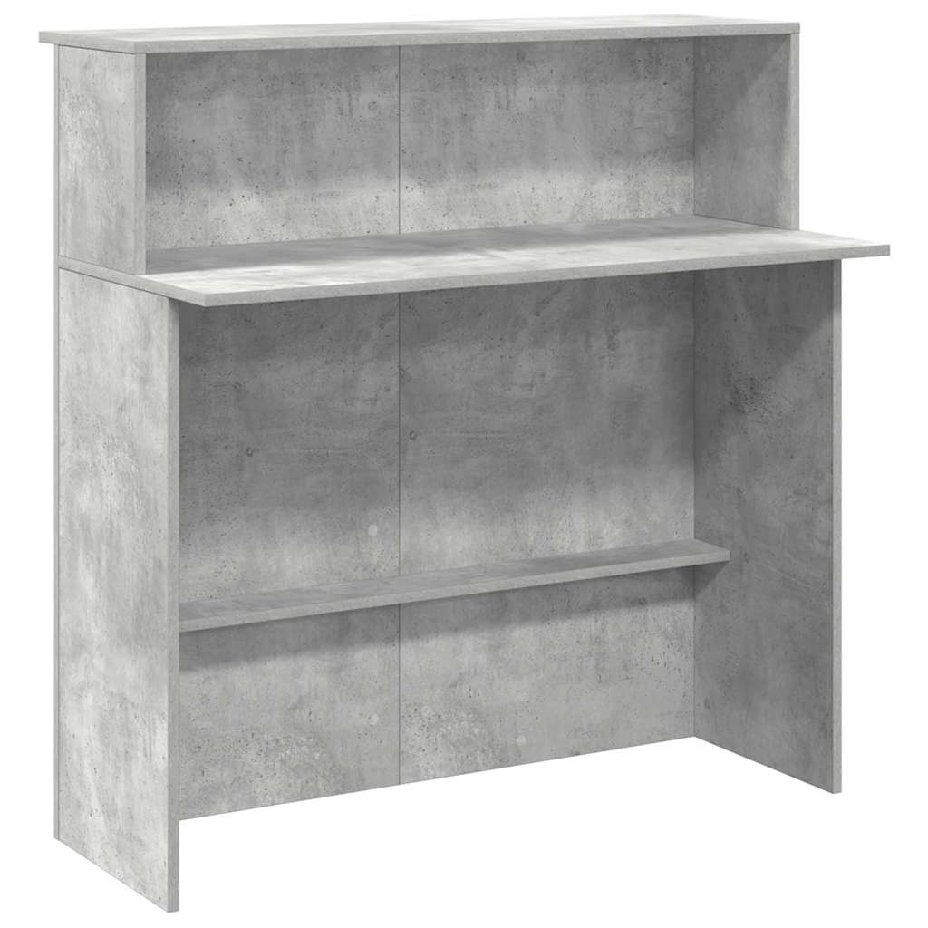 Comptoir d'accueil béton gris 100x50x103,5 cm - COMFORTXL | Leroy Merlin
