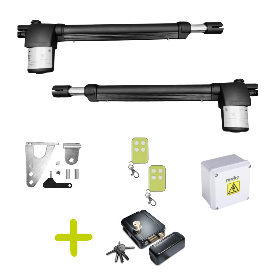 Kit motore per cancello a battente MOTIC Domo 4G- 2 porte - Motore per ...