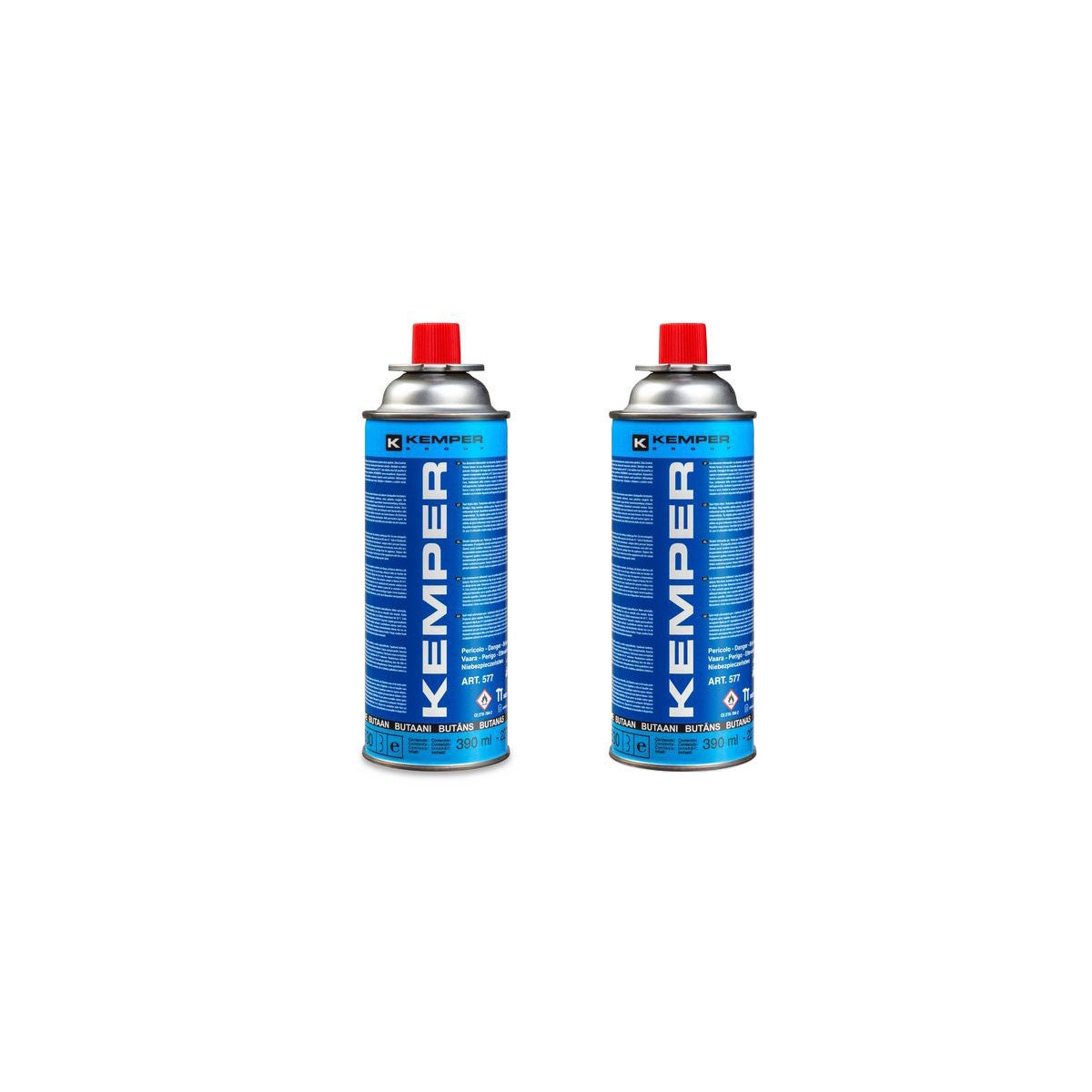 Pack KEMPER 2x Cartouches de Gaz Butane 227gr Camping | Leroy Merlin