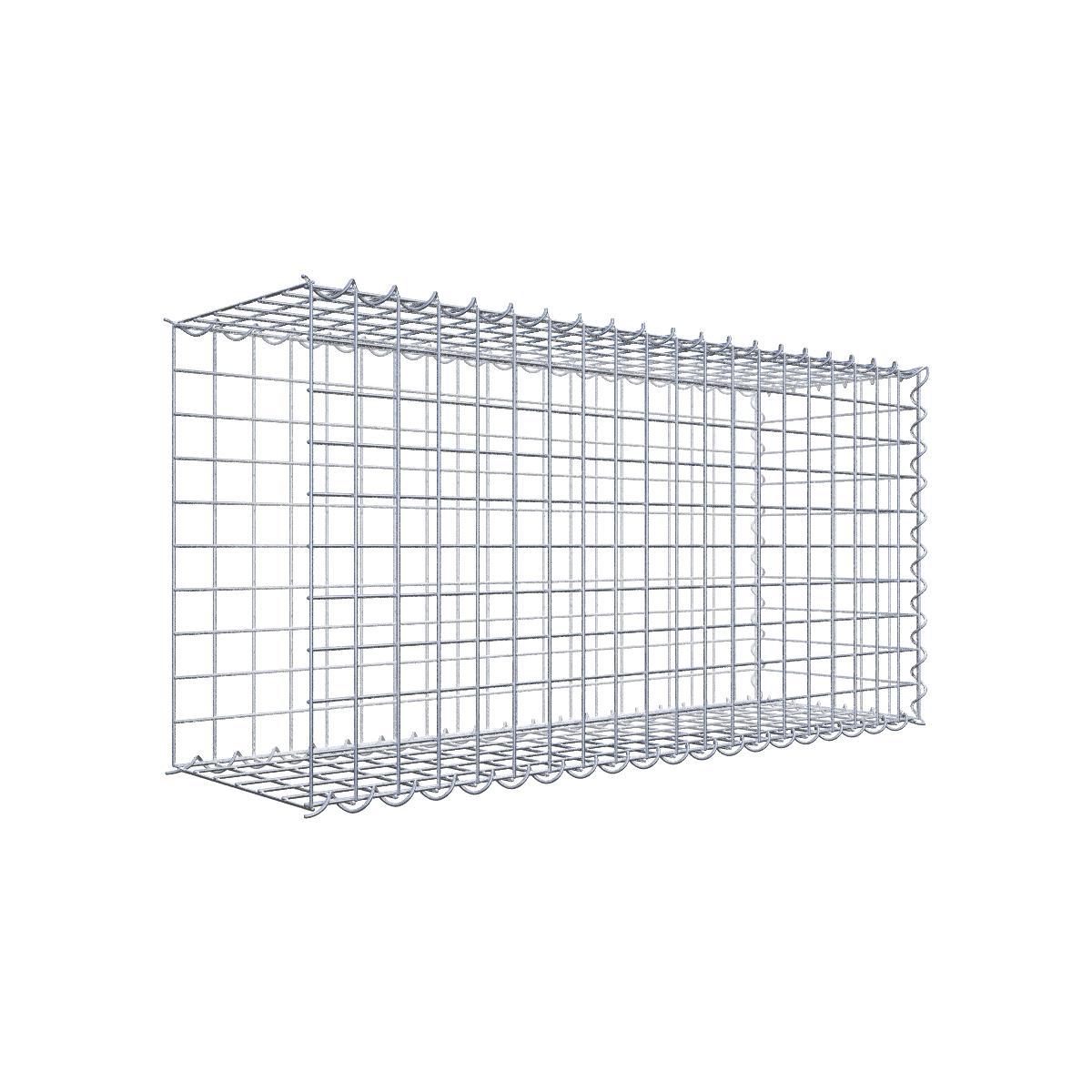 Gabiona - Gabion à monter en longueur 100 cm x 50 cm x 30 cm (L x H x P), maille 5 x 5 cm ...