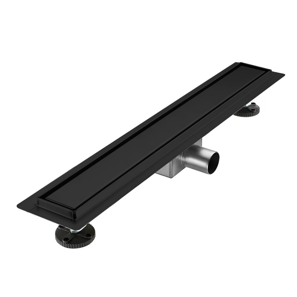 Caniveau de douche en inox Noir - 100 cm | Leroy Merlin