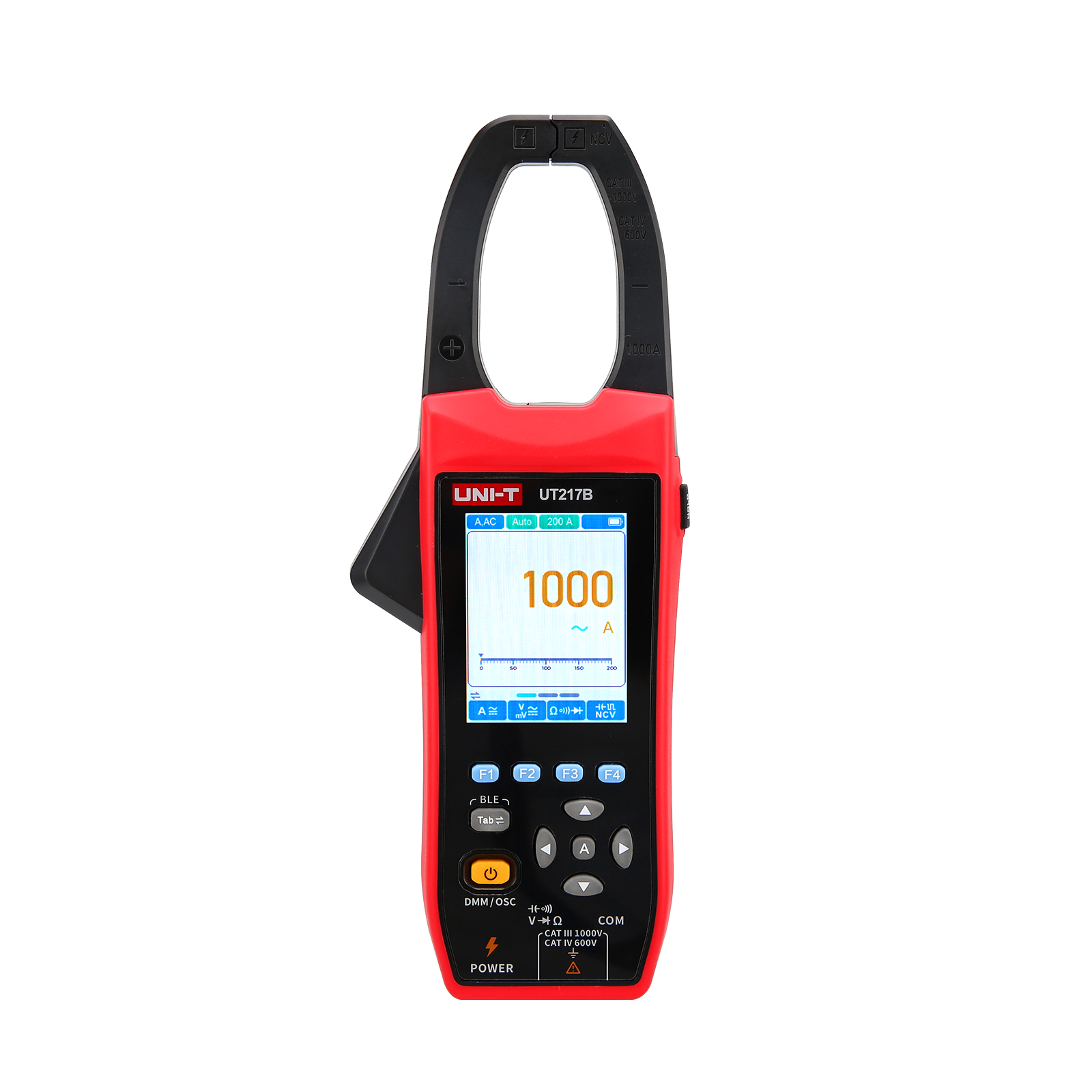 UNI-T UT217B 2-in-1 AC/DC pince multimètre avec Oscilloscope Function ...