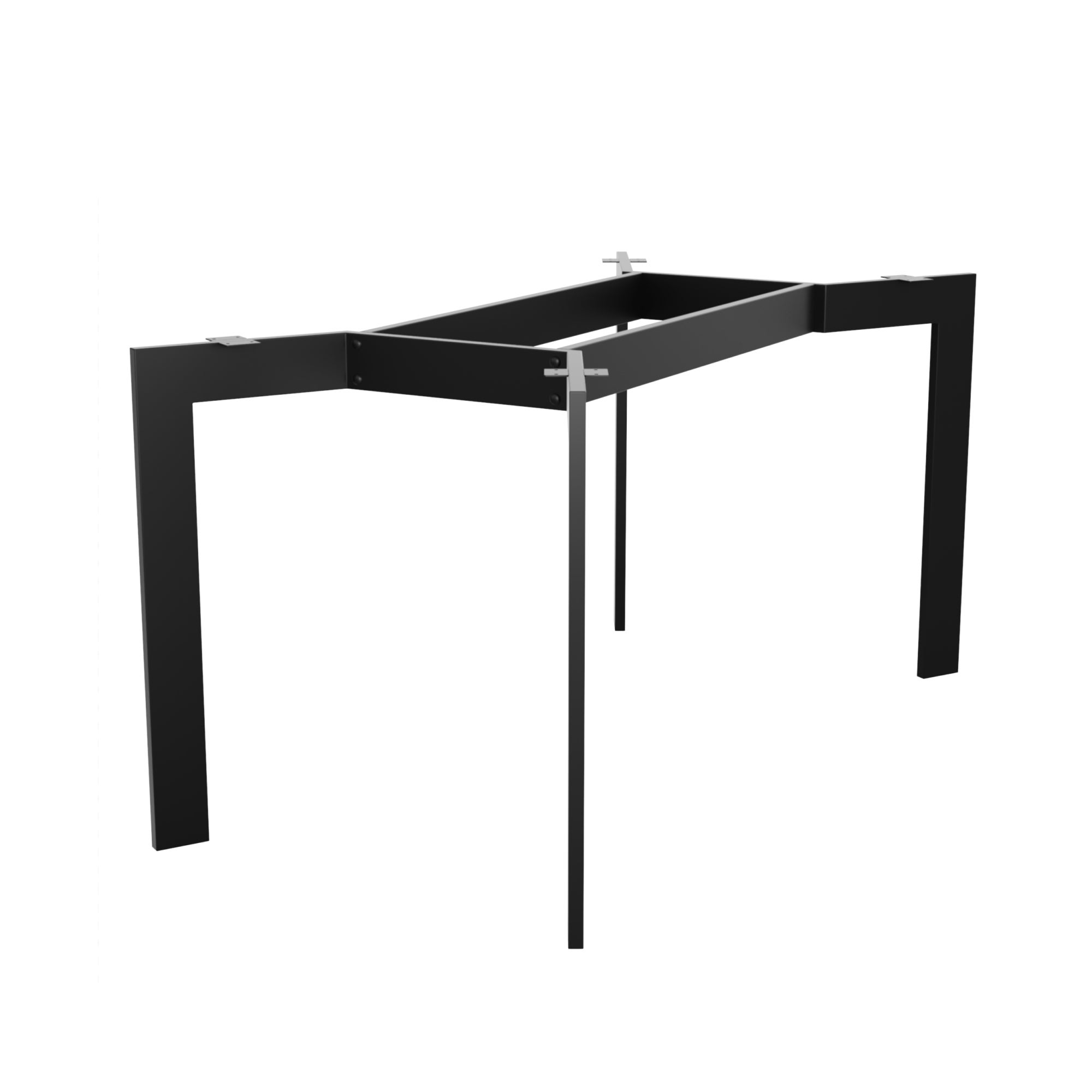 MetaloPro Barax Double - Pied de Table en Métal Noir, Design Industriel ...