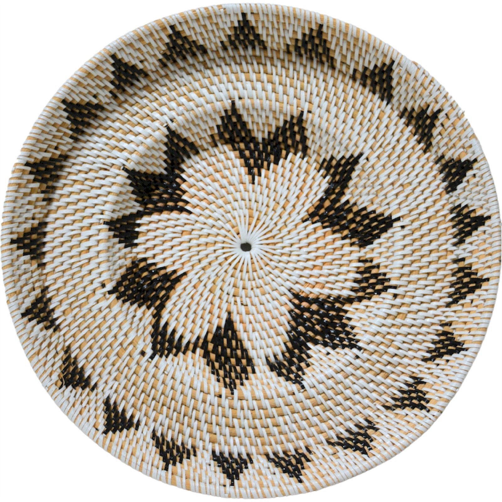 Panier mural bali 40 x 40 x 2 cm Panier mural noir et blanc | Leroy Merlin