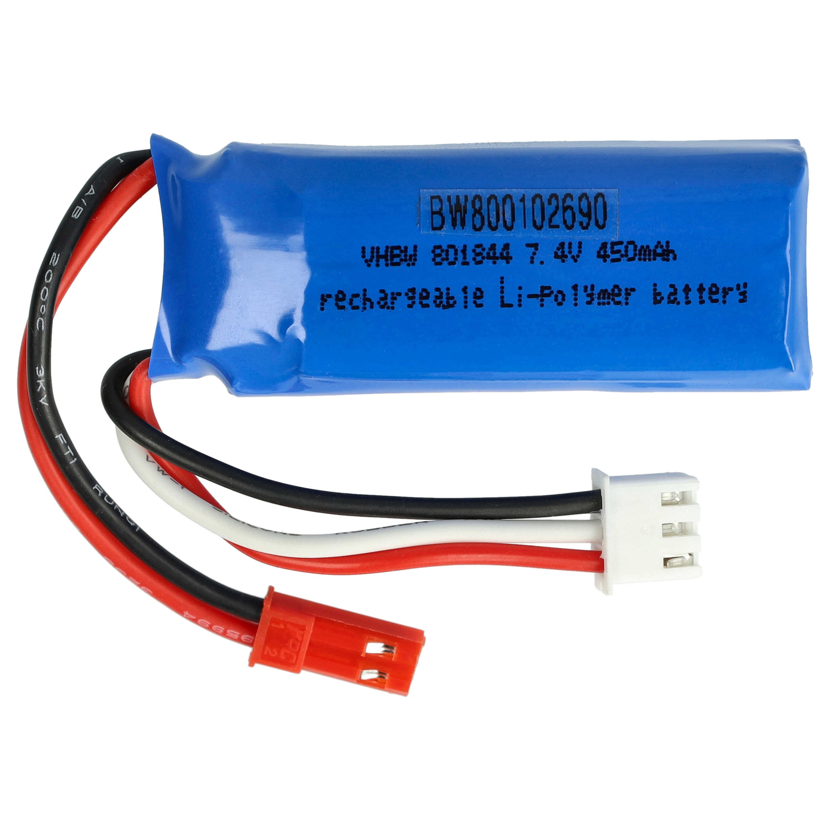 Vhbw Batterie compatible avec JST-SYP-2P connecteur pour modéle RC ...