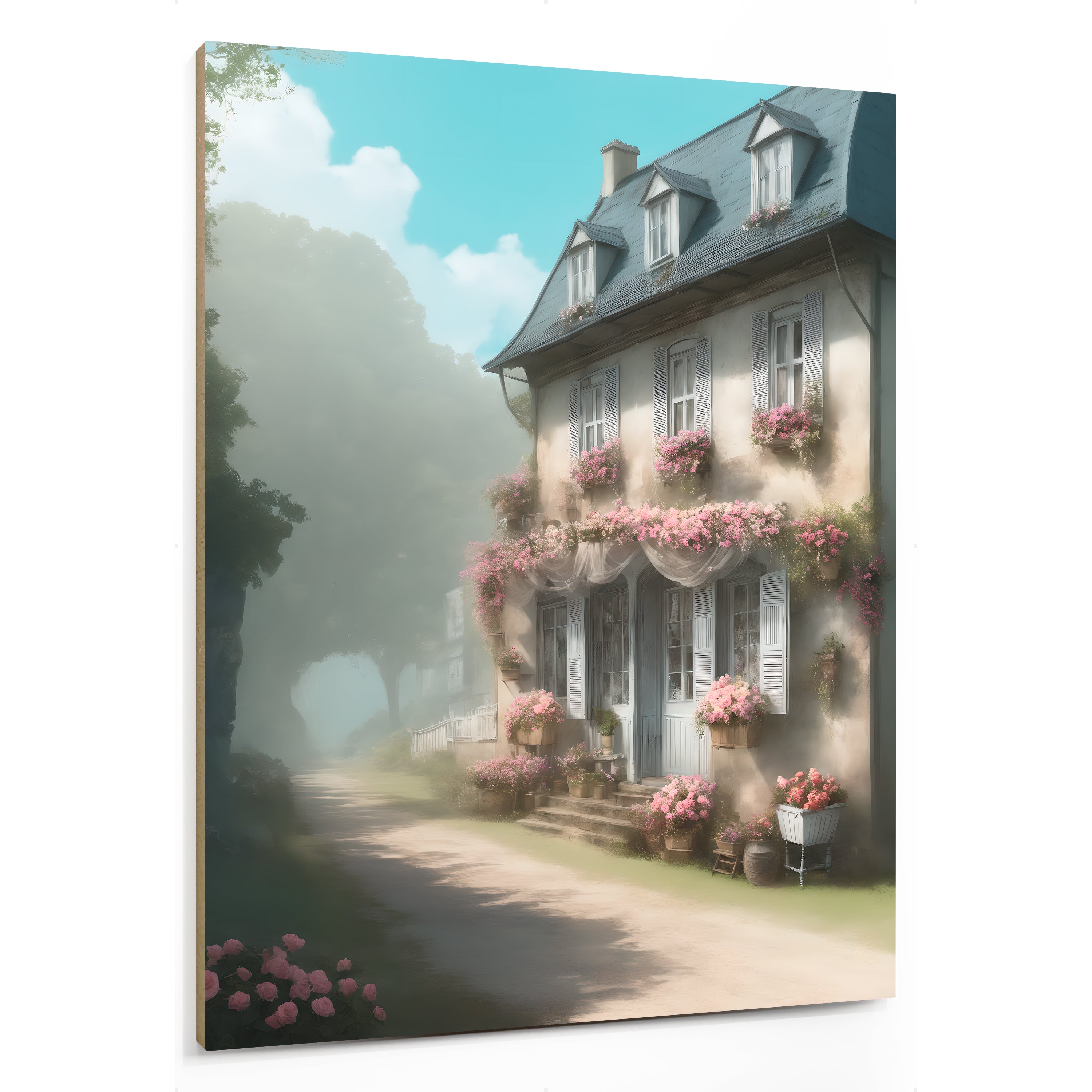 Tableau déco Élégante Maison Shabby Chic - 20x25 cm | Leroy Merlin