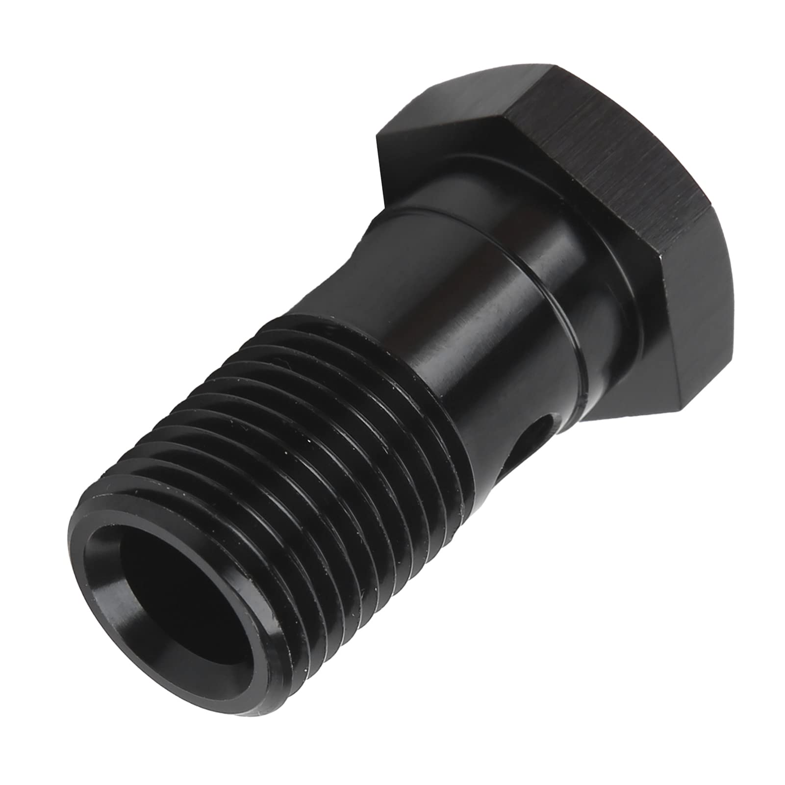 Boulon banjo simple en aluminium M16 x 1,5 mm filetage 1,3 po de longueur noir accessoire de ...