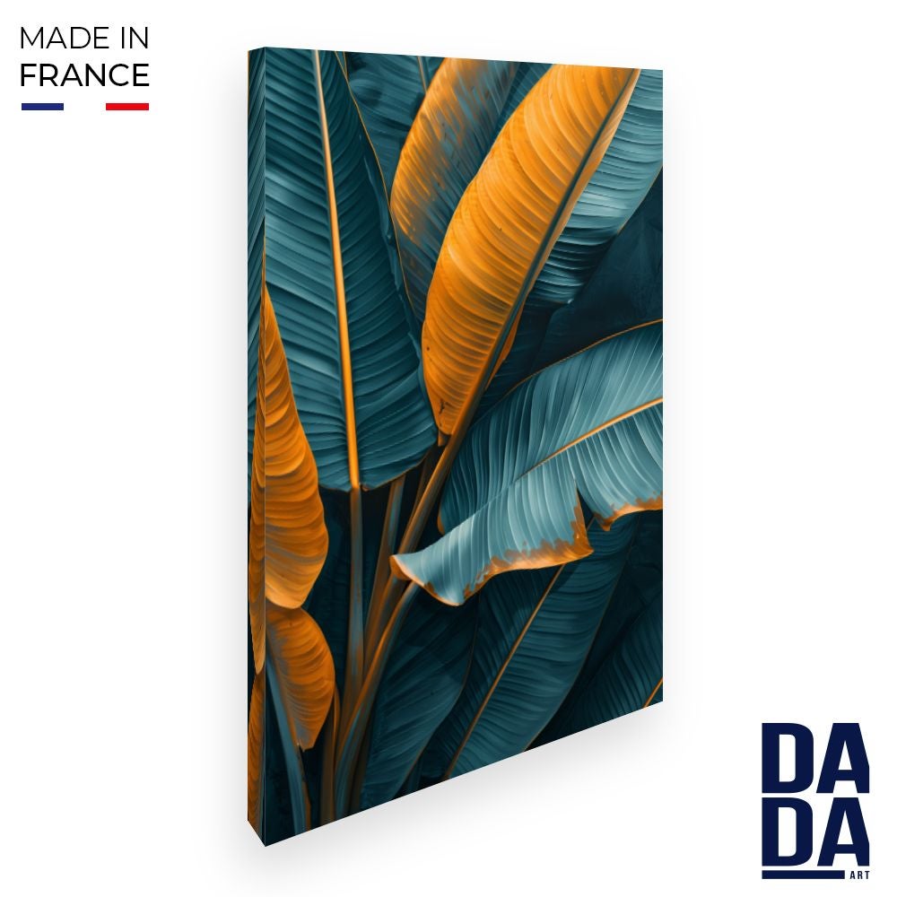 Toile murale Feuilles luxuriantes / 75x112cm / Fabriqué en France ...