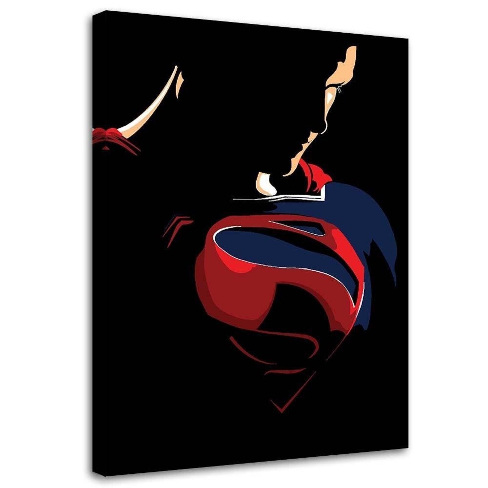 Tableau portrait de Superman dans l'ombre - 40 x 60 cm | Leroy Merlin