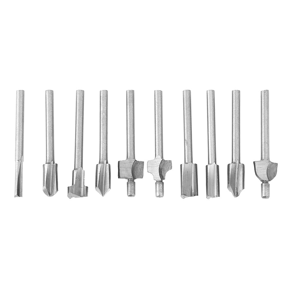 Lot de 10 fraises à affleurer pour machine à affleurer électrique pour ...