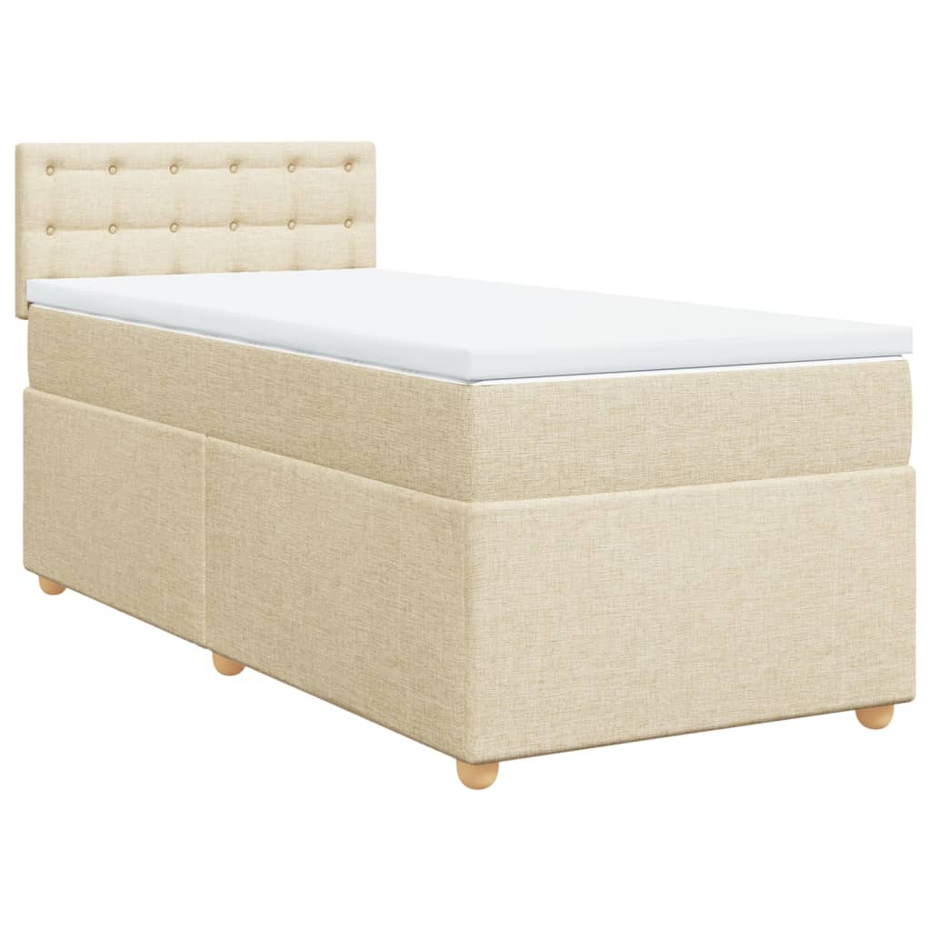 Cama para adulto | Cama individual | Cama box spring con colchón tela ...