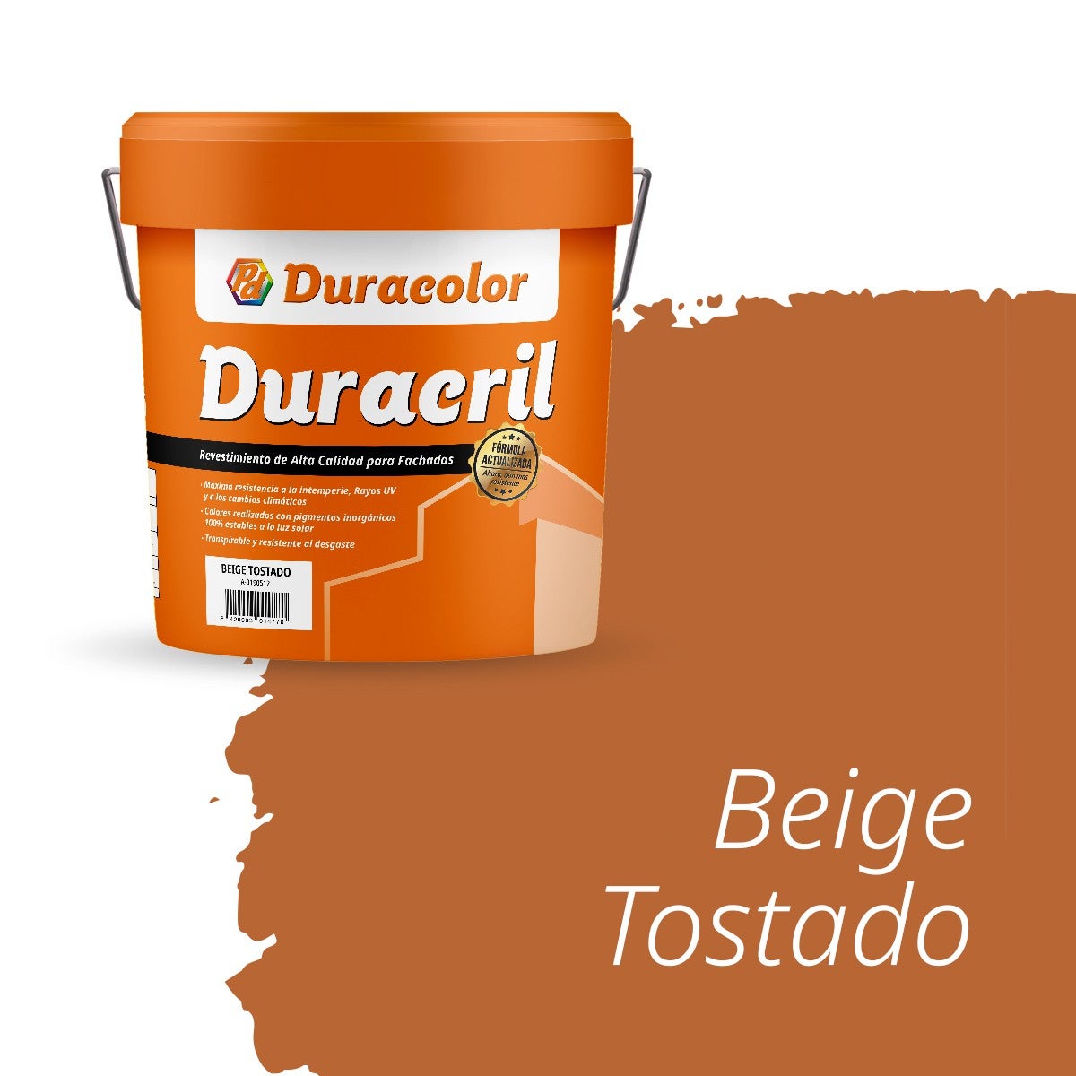 Pintura para fachada Duracril Liso Beige tostado - Duracolor - 12 ...