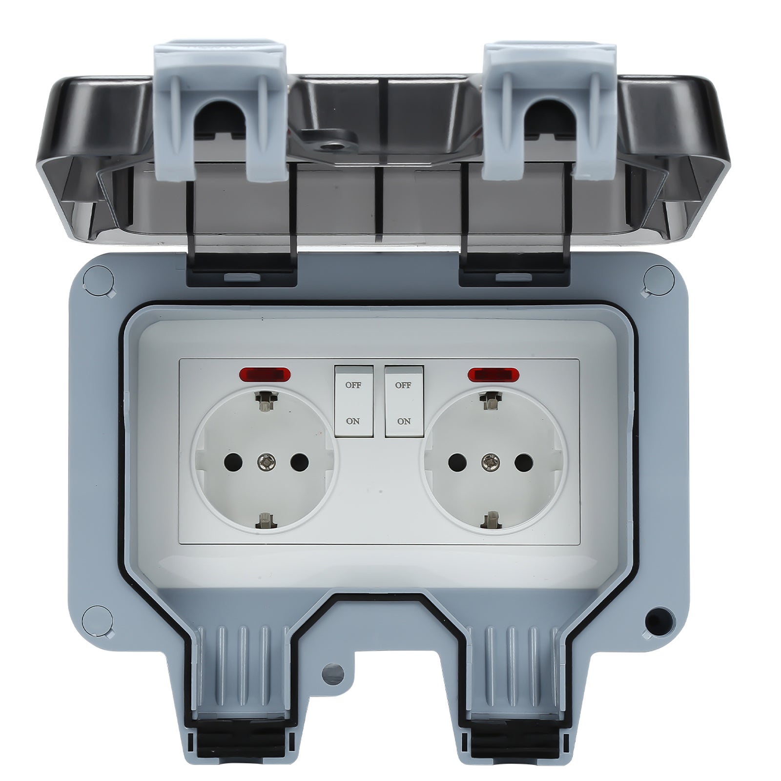 1X Prise Étanche Double Prise Electrique Extérieure IP66 Étanche Prise ...