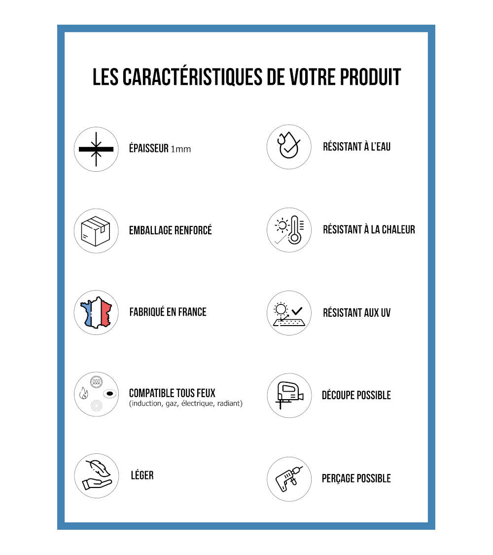 Plaque Aluminium Grain de riz, ép. 1/2mm, Hauteur 50cm x Largeur 80cm ...