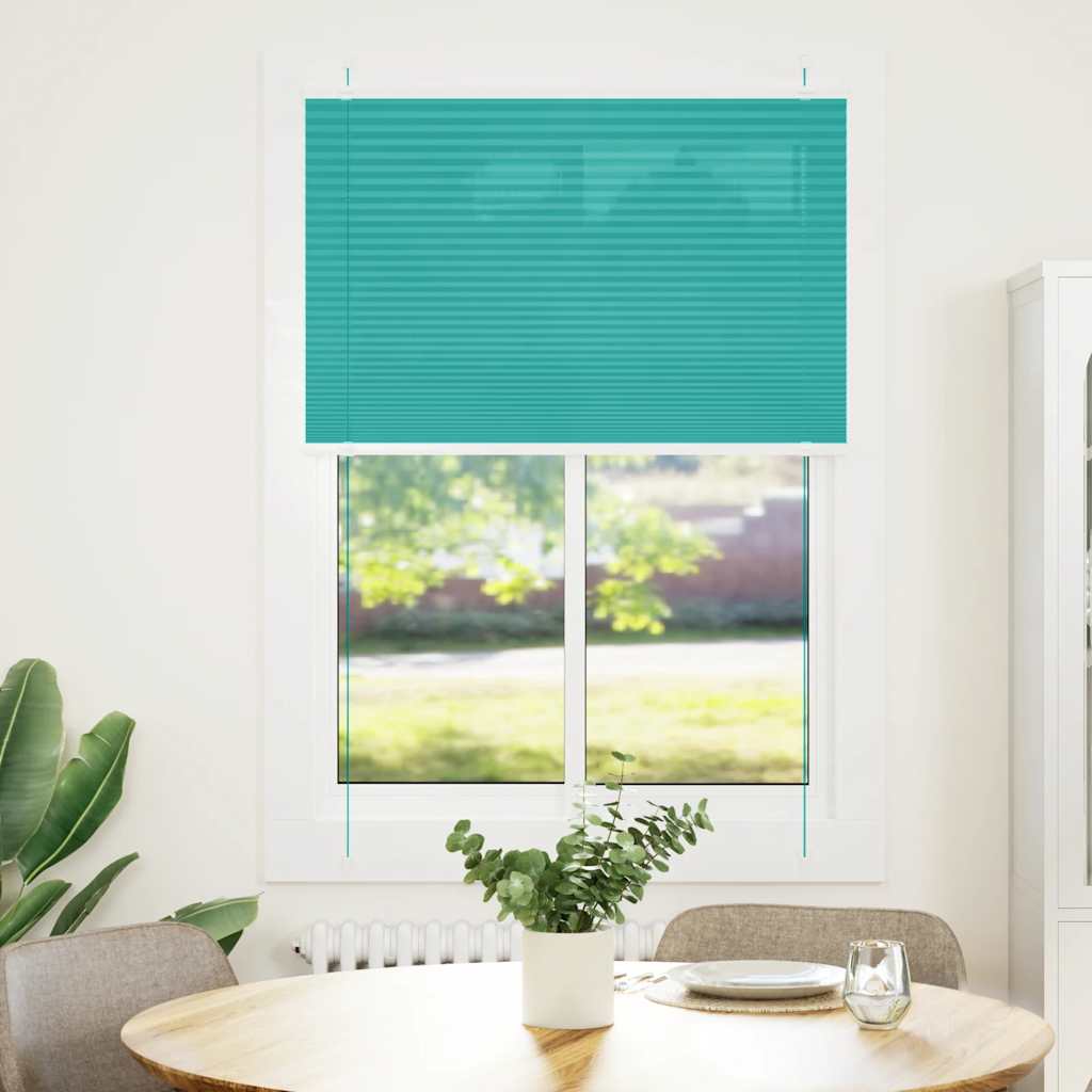 Store plissé enrouleur vert pétrole 85x100 cm écran de 84,4 cm de large ...