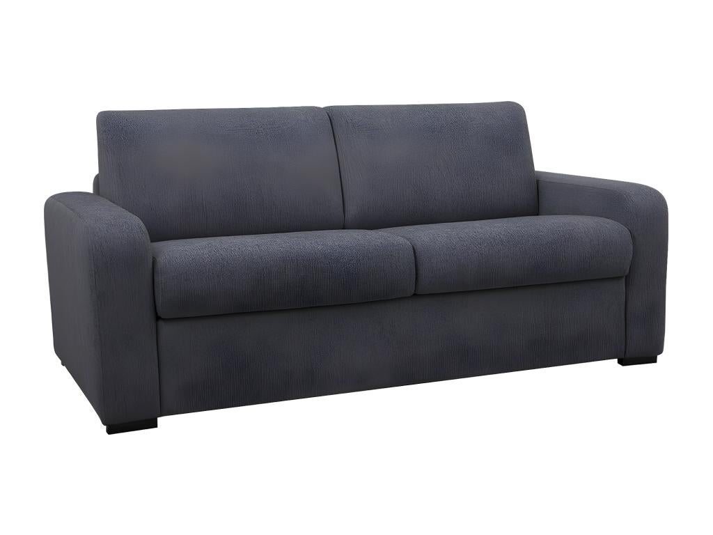 Sofá cama de 4 plazas de estilo italiano de tela gris antracita ...