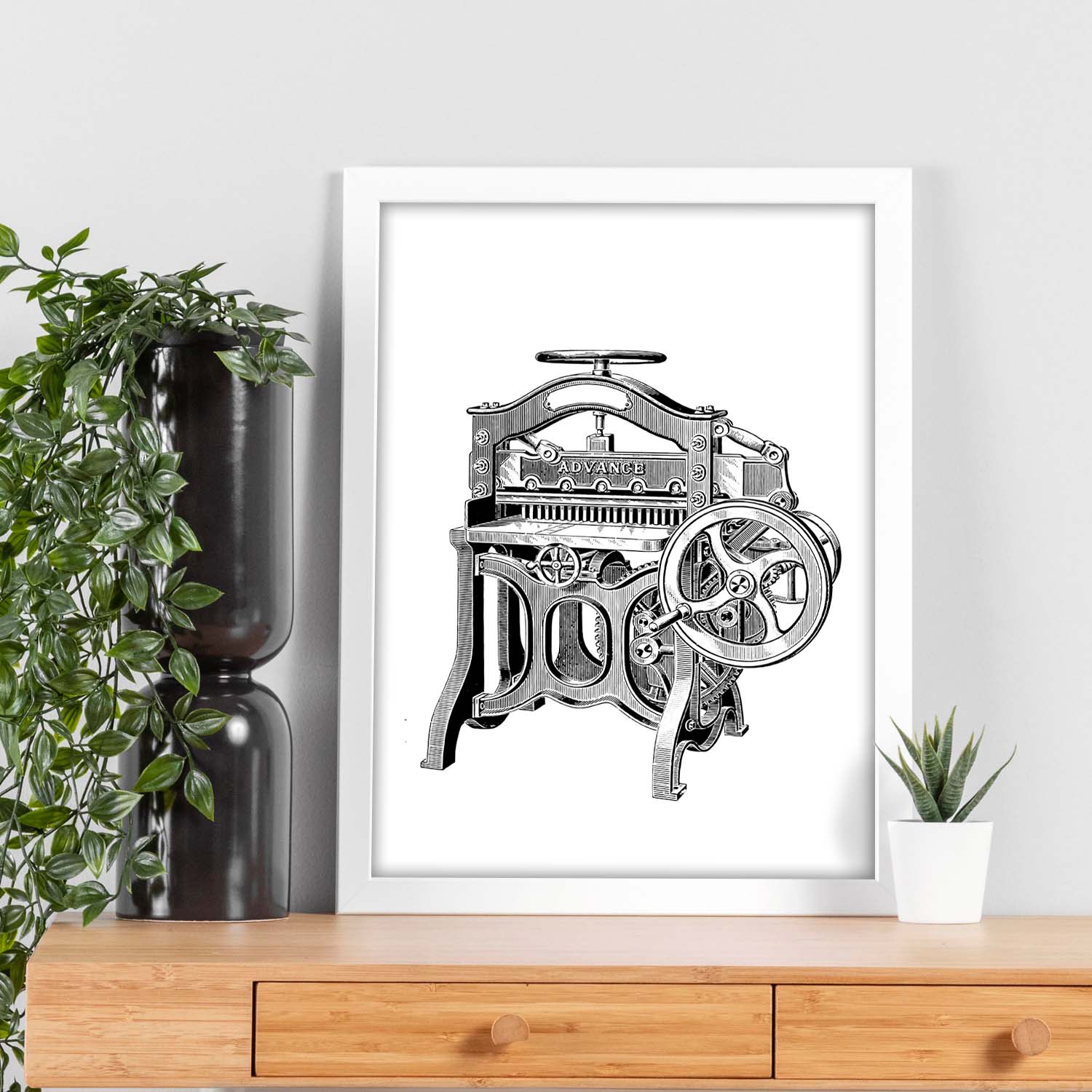 Machine À Tricoter. Affiches Avec Des Objets Vintage. A4 Sans Cadre | Leroy Merlin