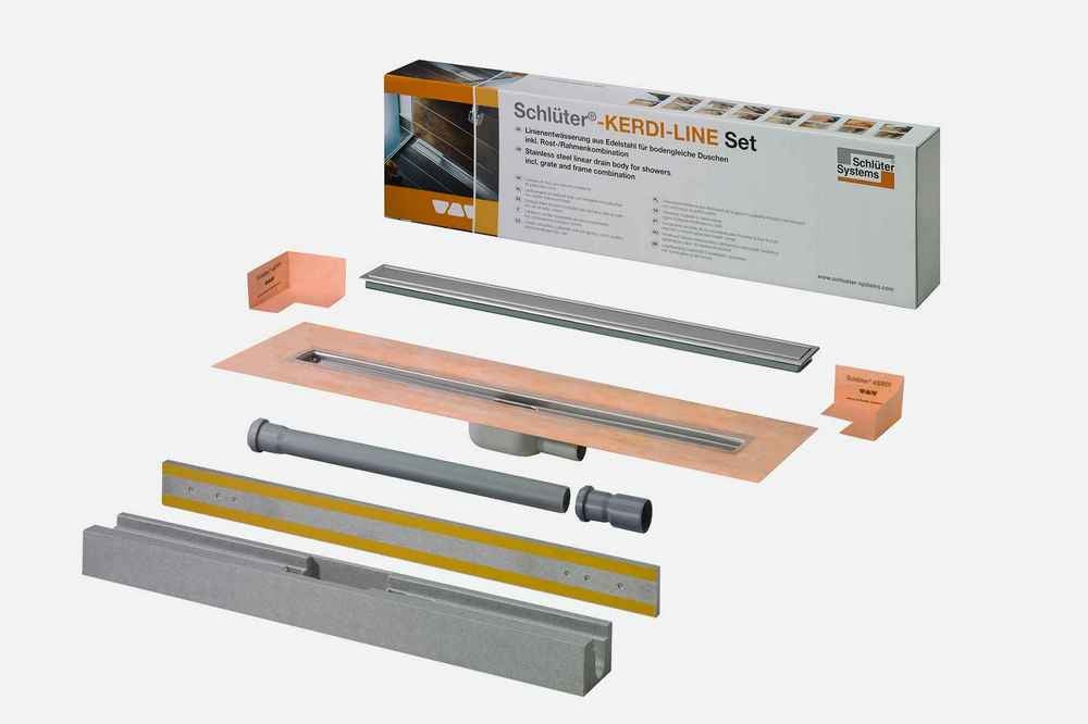 Kit complet pour douche à l'italienne sortie horizontale 40 ou 50 KERDI ...
