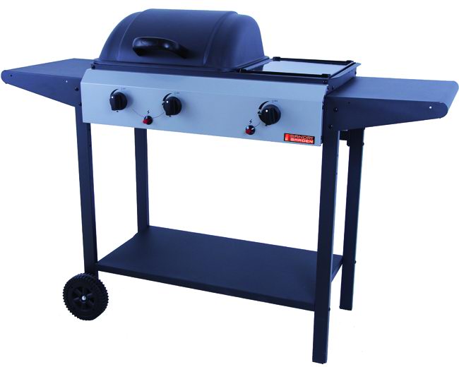 Barbecue Sandrigarden gaz America, 2 feux 1 plaque, 7,5 kw | Leroy Merlin