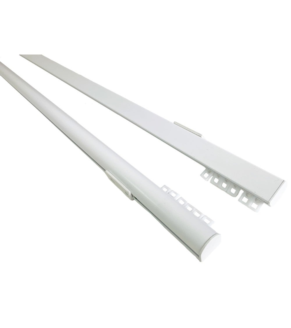 REV- Tringle Rail REV Réversible en Aluminium - L. 2 m | Leroy Merlin