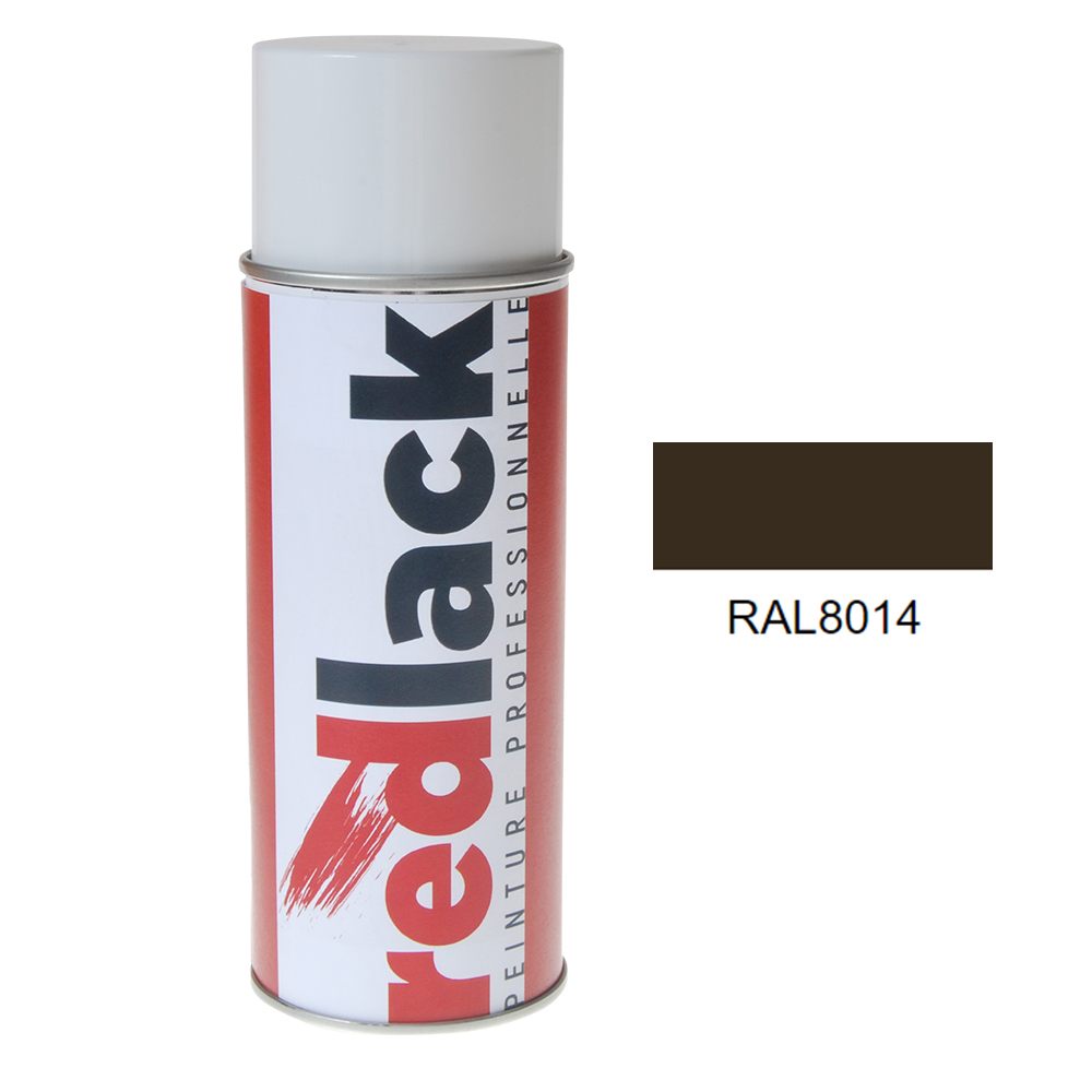 Redlack Pintura aerosol RAL 8014 Brillante multisuperficie | Leroy Merlin