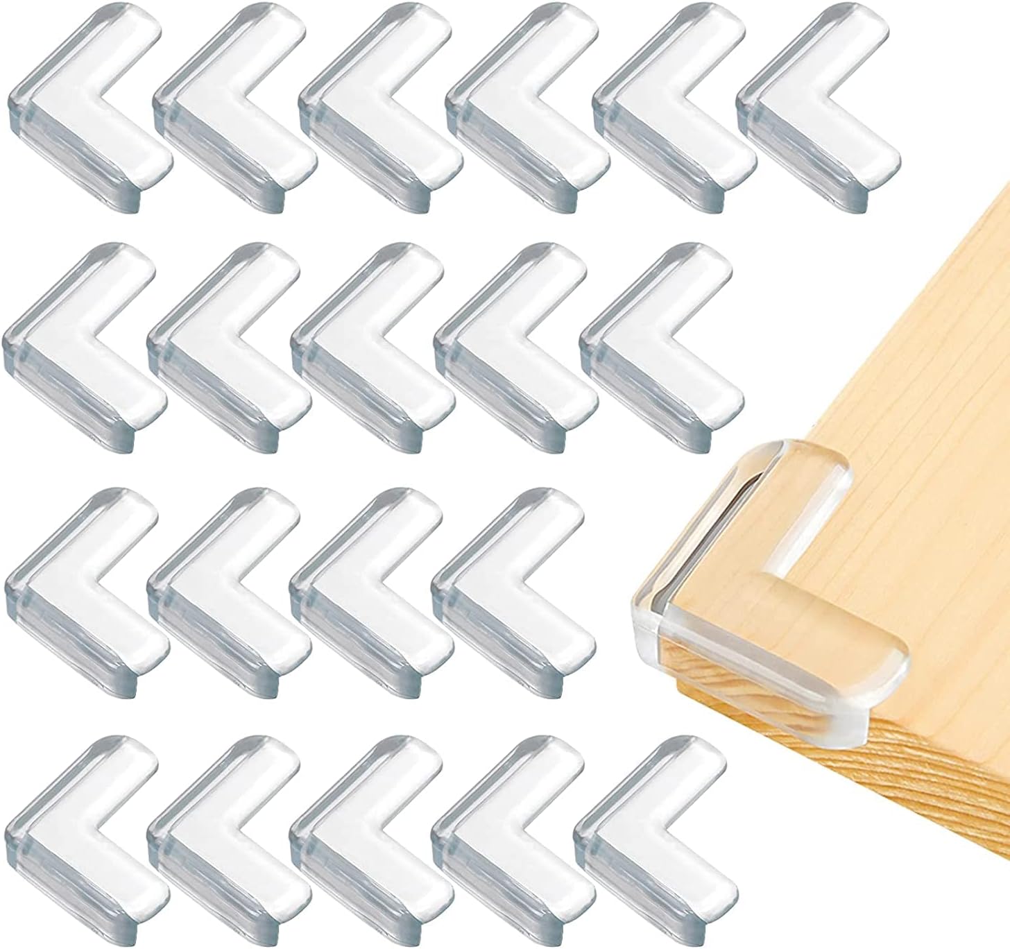 Lot de 20 Protections d'Angle de Table pour Bébé, Transparent et Souple ...