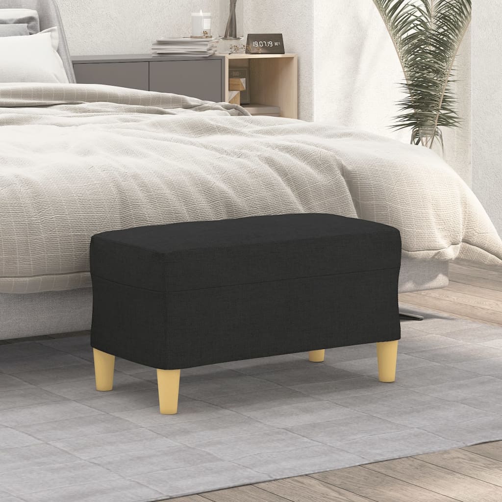 Banc d'intérieur | Banc Noir 70x35x41 cm Tissu CFW65916 | Leroy Merlin