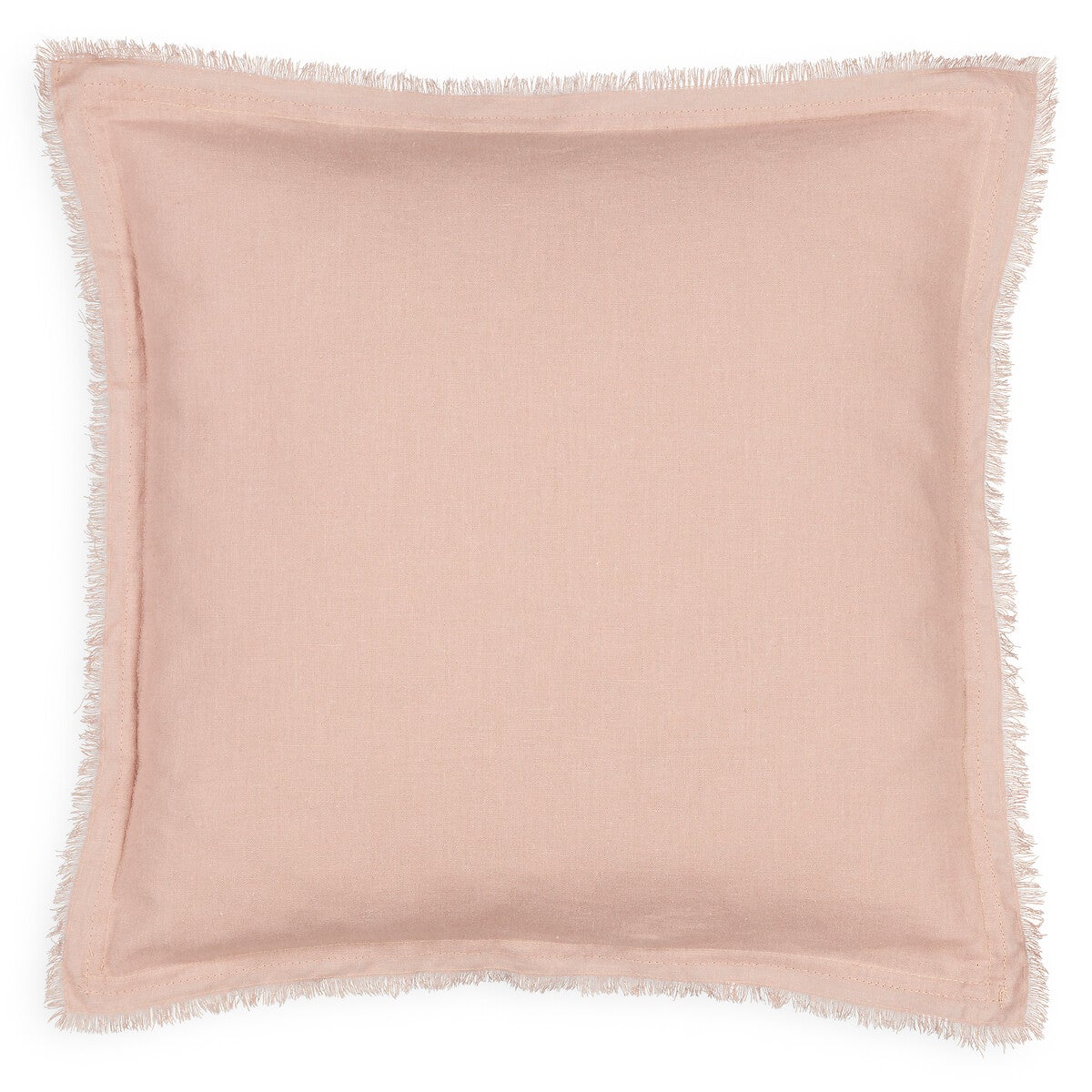 Housse de coussin 40x40 cm, lin/coton, Lincot - Vieux rose - 40 x 40 cm ...
