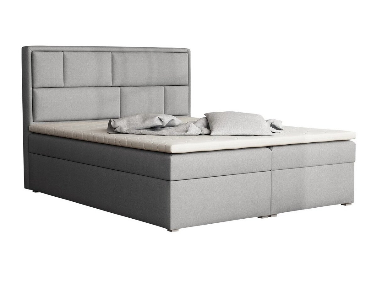 Letto continentale Pomona 115, Doppio, Continentale, Grigio, 160x200 ...