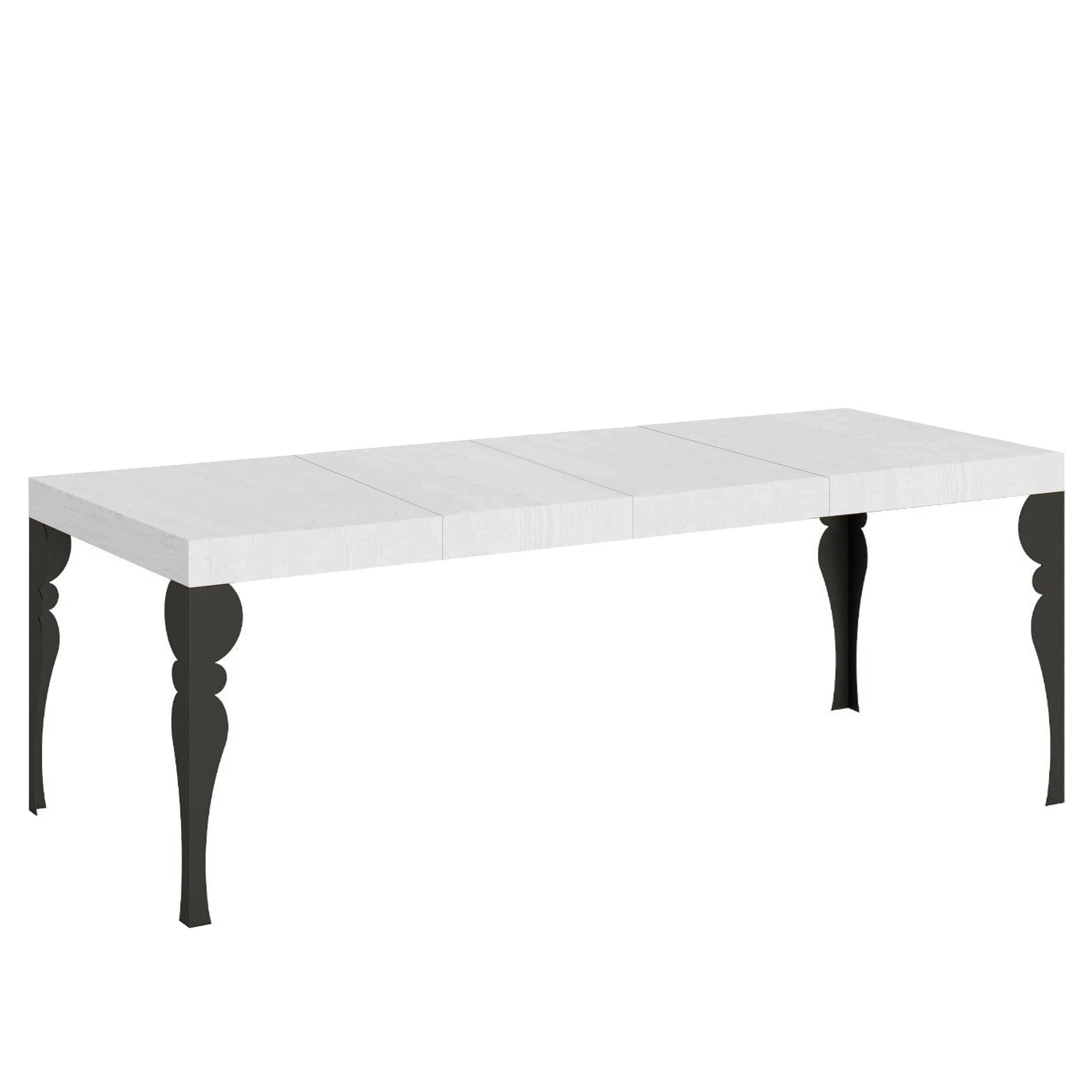 Table extensible 90x160/264 cm Paxon Premium Frêne Blanc structure ...