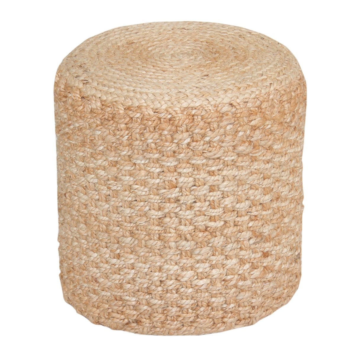 Puff Beige 40cm de Yute Natural, Puff Decorativo para Hogar, Puff ...