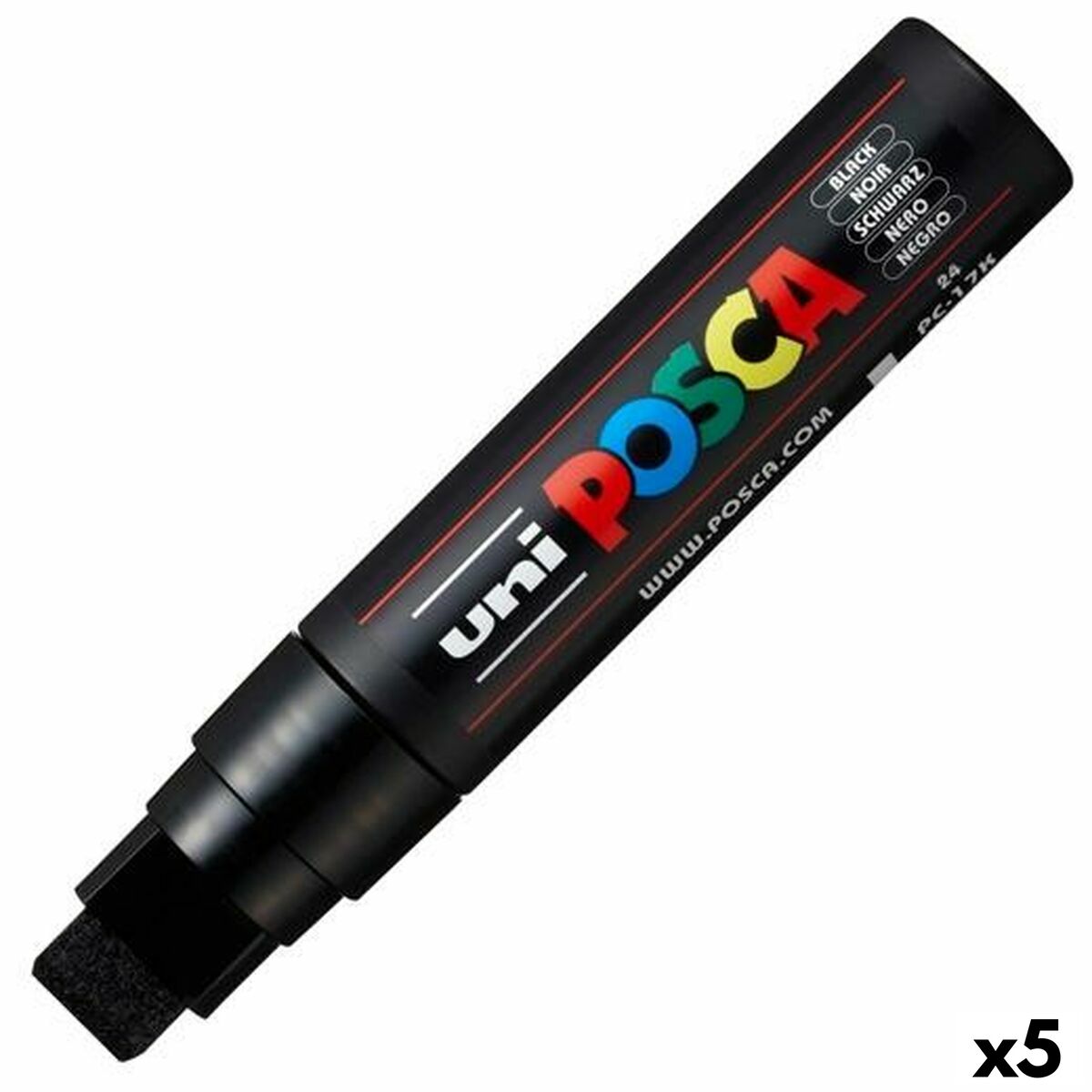 Feutres POSCA PC-17K Noir (5 Unités) | Leroy Merlin