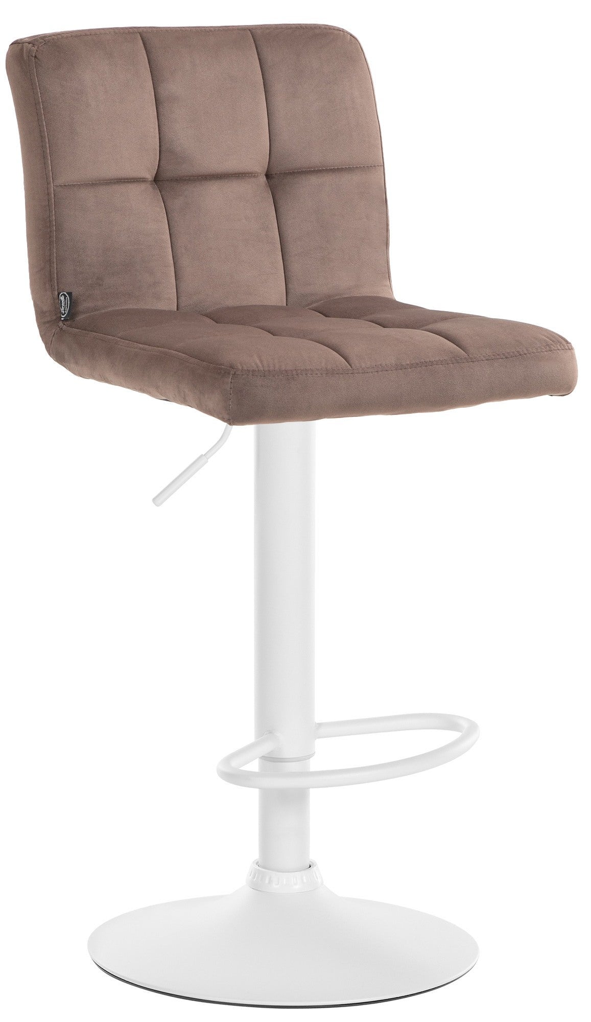 Tabouret de bar chaise haute x 1 avec coutures décoratives carrées ...