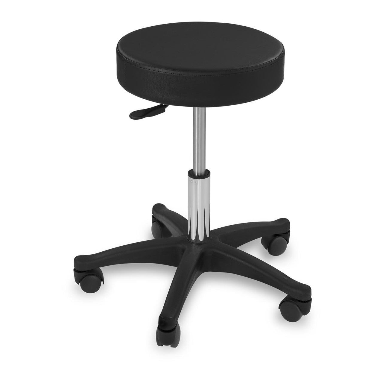 Tabouret chaise siège de bureau à roulette noir 14_0003752 | Leroy Merlin